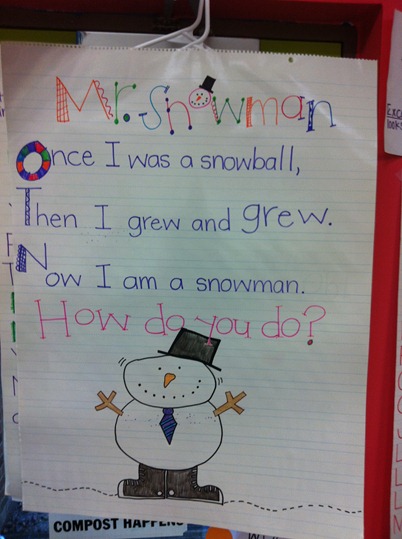 Welcome to Room 36!: snowman fun